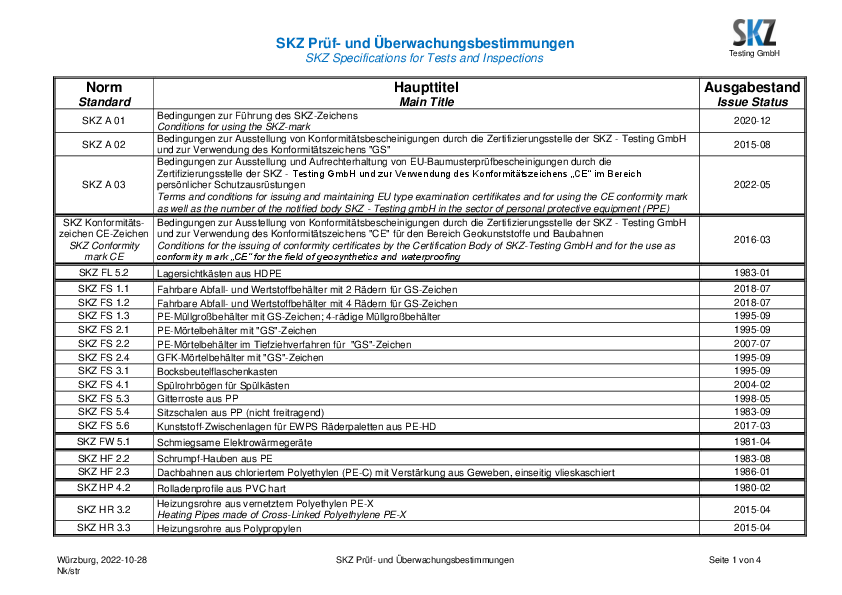 Product certification